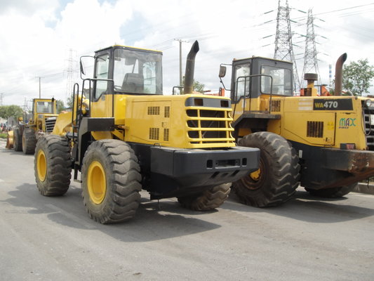 Japan wheel loader  WA470-3 komatsu,used loader WA380-6,WA380-3,WA320,WA400 supplier