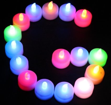 New Design LED On-Off Magic Happy Hirthday Led Flameless Candle/Light One Color Led Candle