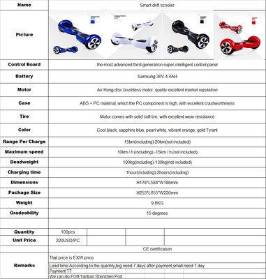 Youth Self Balance Electric Skateboard with LED Light , Kids Electric Scooter Single Wheel