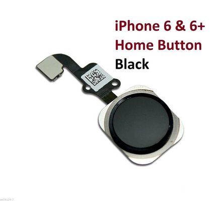 Plastic Cell Phone Spare Parts Iphone 6 Plus Home Button Key Parts With Flex Cable Ribbon