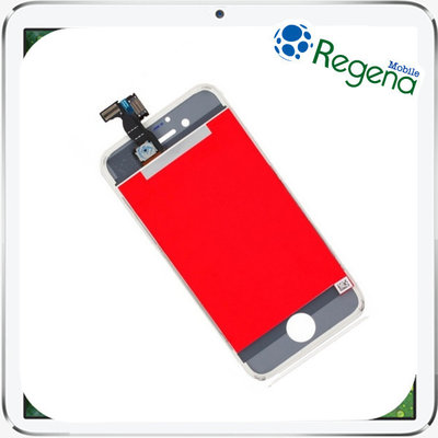 Black / White Iphone 4s Cell Phone Digitizer lcd touch screen assembly