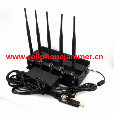 5 High Power Antenna Phone Jammer & GPS Jammer