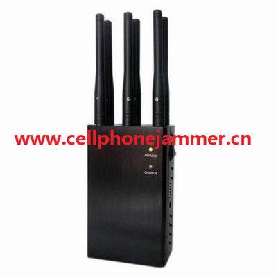 6 Antenna Handheld Bluetooth WiFi GPS 3G 4G LTE Cellphone Jammer