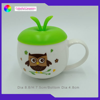 Safety Custom Ceramic Coffee Mugs Ceramic Mug With Lid Personalised