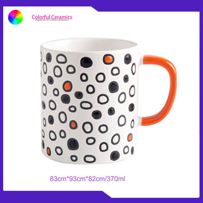 Simple Lines Silkscreen Coffee Mugs Unique Design Safety Food Grade