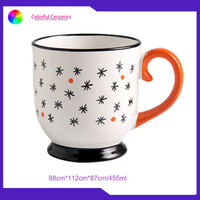 Foot Design Small Promotional Ceramic Coffee Mugs Lead Cadmium Free