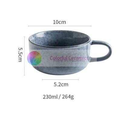 Simple Drinking Stoneware Dinnerware Sets Japanese Style For Breakfast Milk