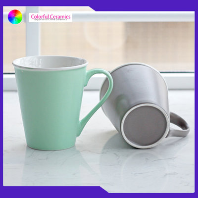 Afternoon Tea Glazed Ceramic Coffee Mugs Food Contact Safety Grade