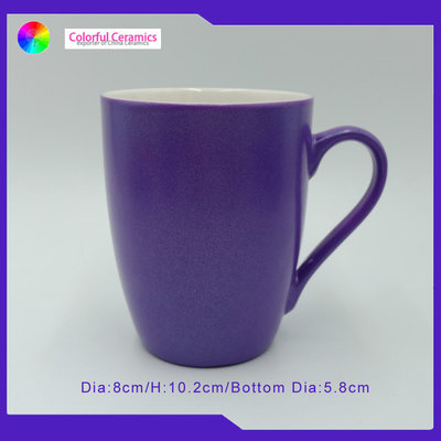 Personalized Coffee New Bone China Mug Purple Eco - Friendly Unique Design