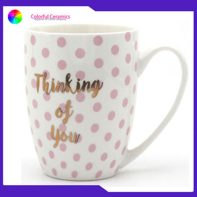 Commercial Monogram Custom Ceramic Coffee Mugs 8.5cm*10cm Size