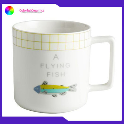 Kids Ceramic Promotional Gifts Mugs Microwave / Disherwasher Safe 350ml Capacity