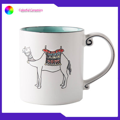 Continental Cuisine Tableware Custom Coffee Travel Mugs 600ml Long Lifespan