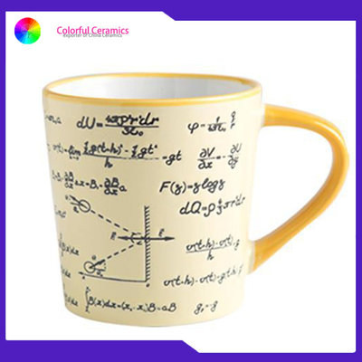 Stoneware Silkscreen Chemical Ceramic Coffee Mugs Custom Printed Cups Dishwasher Safe