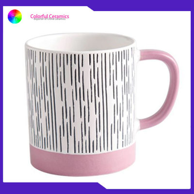 Food Contact Safe Silkscreen Coffee Mugs Microwave Safe Lead / Cadmium Free