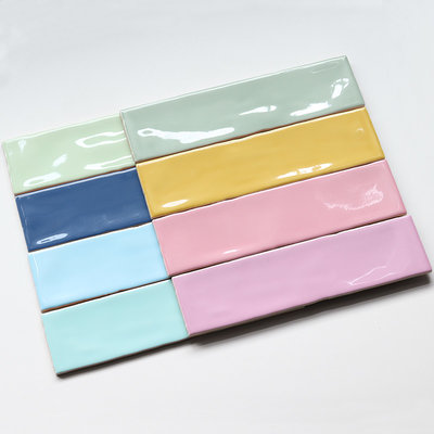 Handmade Ceramic Wall Tiles Macarons Series Bread Look Edge Wear Resistant