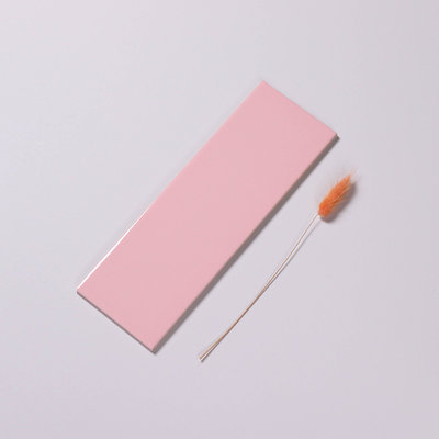 4x12 de decoratieve Ceramische Verglaasde Muur betegelt Roze Badkamersontwerp 7,5 Mm-Dikte