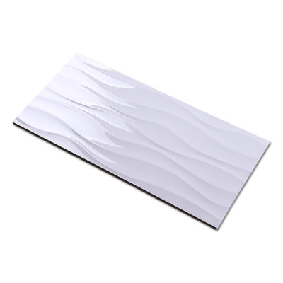 12x24 de heldere Witte Ceramische Muur betegelt Waterdichte Badkamerstegels 7,5 Mm-Dikte