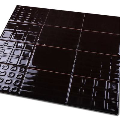 De diepe Koffie verglaasde de Ceramische Duim van de Metrotegel 4.7x7 voor Keuken Backsplash