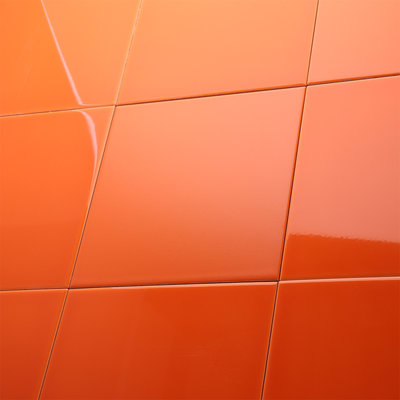 200x200 de oranje Ceramische Muur betegelt Opgepoetst Zuurvast eindigt voor Badkamerss
