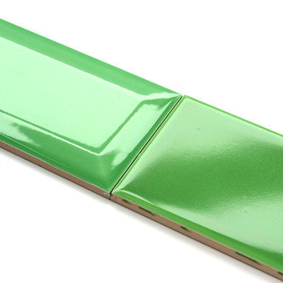 Van de de Tegels3x6 Duim van de jade de Groene Kleurrijke Muur Vlotte Glans voor Keukens/Badkamerss