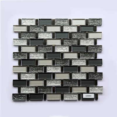 Decoratie Gekleurde Tegels 300x300mm van het Glasmozaïek voor Keuken Backsplash