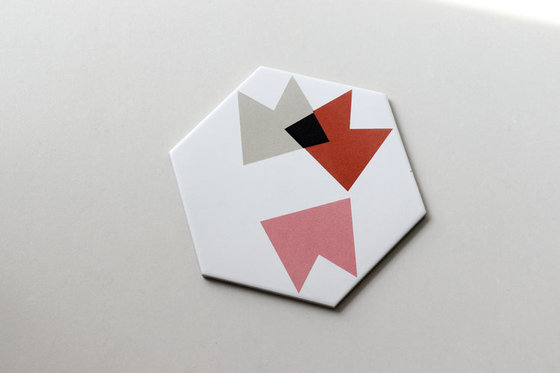Vlotte van het de Tegelporselein van het Glans Ceramische Hexagon Mozaïek Hexagon Tegel 8“ X 9,2“