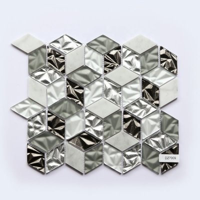 Van het het Glasmozaïek van het Misstap niet Kristal van het de Tegelstoilet Hexagon Gevormde de Vloertegel 300X300