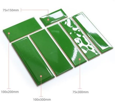 De multispecificatie verglaasde het Ceramische van het de Badkamersdecor van Muurtegels Donkergroene Ontwerp