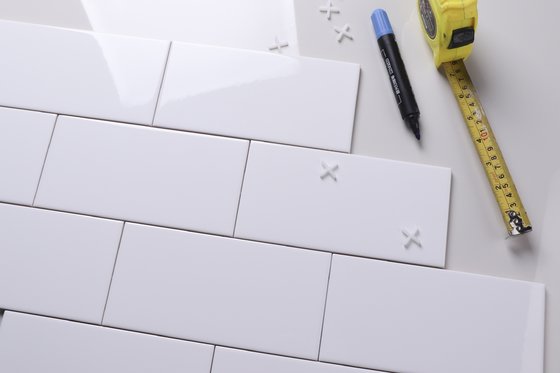 4*8 duim 100*200mm Tegel van de Keuken de Ceramische Afgeschuinde Matte Glanzende Metro in Wit