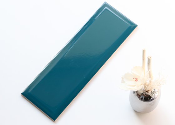De verglaasde Groene Tegels van de Badkamers Decoratieve Muur, Ceramische Metrotegel 3x12
