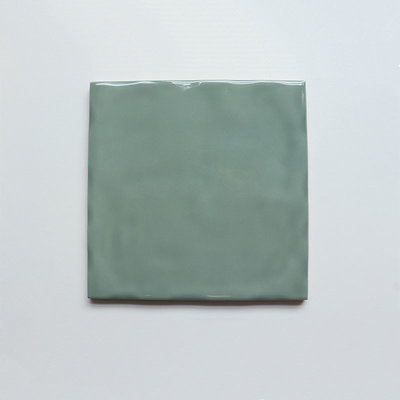 Ongelijke Oppervlakte 15x15cm van het huisdecor Donkergroene Ceramische Muurtegel