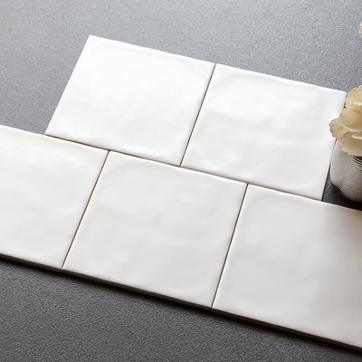 Van de de Metromuur van de huis de Decoratieve Keuken Backsplash Verglaasde Tegels 15*15 Cm in Wit