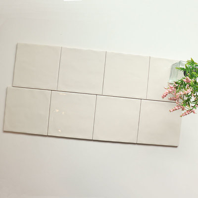 Binnenlands Verglaasd Ash Grey Color Ceramic Decorative Square betegelt 150 x 150mm