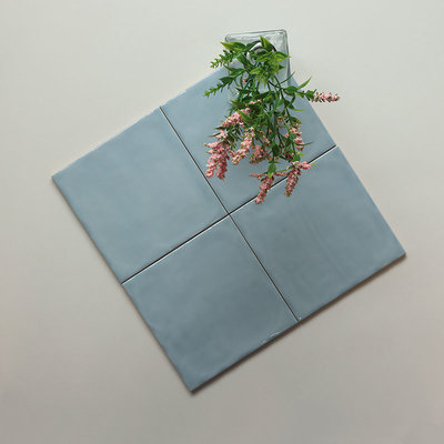 Ongelijke Oceaan Blauwe Verglaasde Moderne de Muurtegel van de Ontwerp150*150 mm Ceramische Glanzende Metro