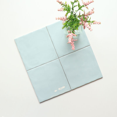 15*15cm Ontwerpen van de de Hemel Blauwe Kleur Woonkamer van de Achtergrond de Ceramische Muurtegel