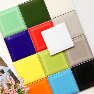 Decorative Kitchen Bathroom Wall Design 100x100mm Ceramic Tiles