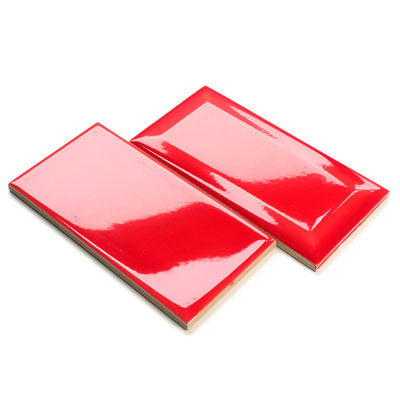 Het zuivere van de de Tegelbadkamers van de Kleuren Ceramische Muur de Tegeldecor schuinde Rand af polijst/Matte 75X150mm Tegel