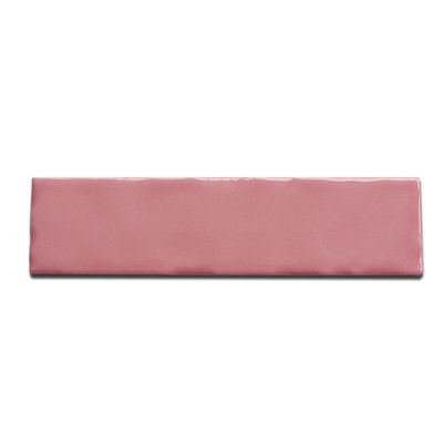 5x20cm/2x8 Ceramische de Muurtegels van de duim Roze Kleur voor de Badkamers van de Dochters