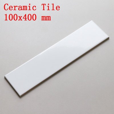 100x400 zwart-witte Ceramische Metrotegel voor Keuken/Badkamers/Balkon/Toiletmuurdecor