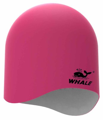Grey 3D Design Reversible Silicone Swim Caps Light Weight And Durable