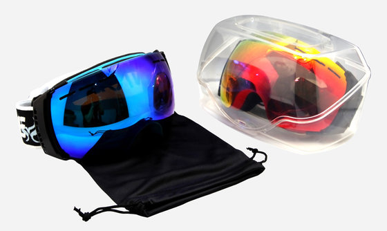 Gafas antis del esquí de la niebla de las lentes duales esféricas suaves de TPU con el marco de TPU