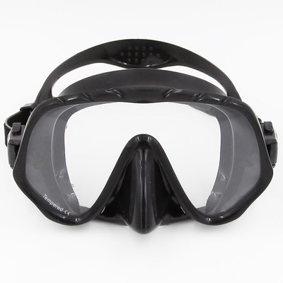 Certificado libre del CE de la máscara de la zambullida del mar de las gafas de la zambullida del líquido negro y rojo