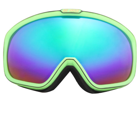 Professional Blue Red Anti - fog Customized Ski Goggles With TPU Frame