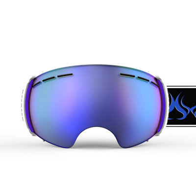Gafas de encargo profesionales de la snowboard de la lente del espejo de las gafas del esquí para el adulto
