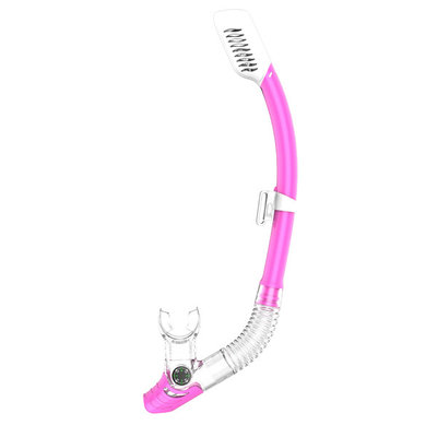 Clear Mouthpiece Diving Snorkel With Somfortable Silicone Mouthpiece