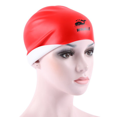 Blue And Black Light Silicone Swim Caps Weight Durable Reversible