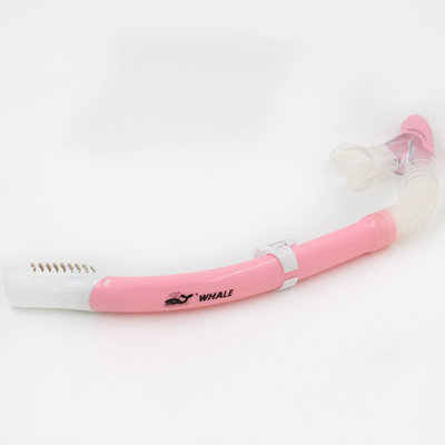 Tubo respirador rosado de la zambullida del tubo de la PU del pedazo del mes del silicón para zambullirse y nadar