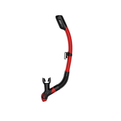 SGS Red Silicone Scuba Diving Snorkel Dry With Separated Buckles