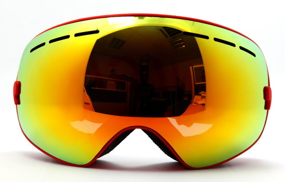 Gafas y gafas cómodas de la snowboard de la lente del espejo para patinar