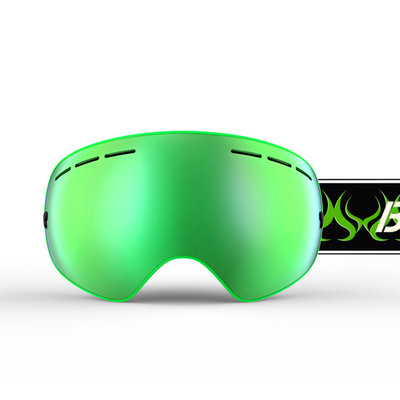 Red Child Small Ski Goggles With Interchangeable Lenses , UV Protection